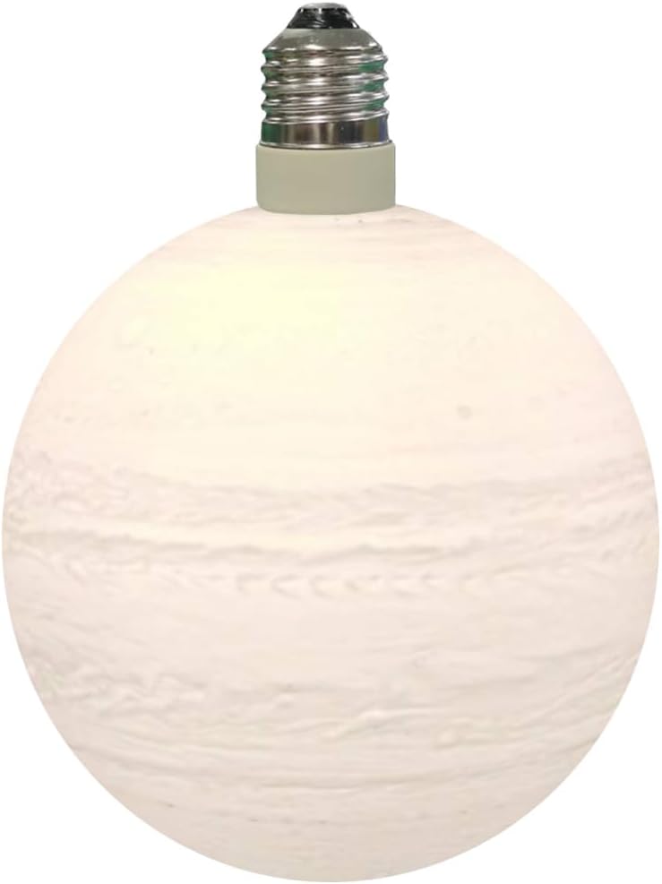 WOERFU Edison Screw in 3D Print Globe Jupiter Lamp E26/27 Decorative ...