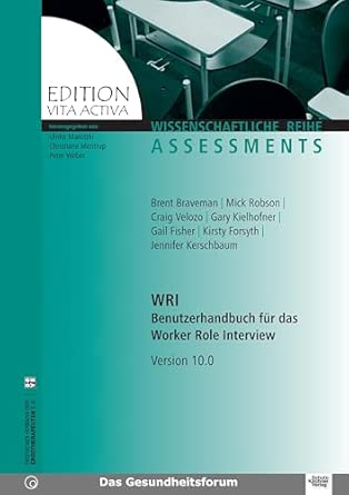 WRI - Benutzerhandbuch fuer das Worker Role Interview: Version 10.0 ...
