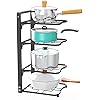 Amazon.com: ROMATIA Pot and Pan Organizer Rack for under Cabinet, Heavy ...