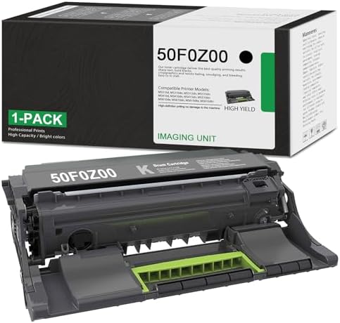 Amazon.com: 50F0Z00 500Z Black Drum Unit 1-Pack: SAO Compatible ...