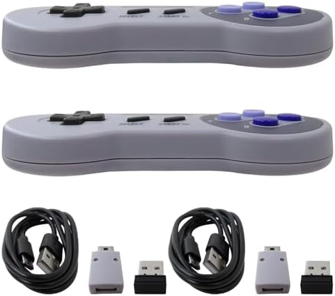Amazon.com: 2 Pcs 2.4GHz Wireless Gamepad Remote Controller Joystick ...