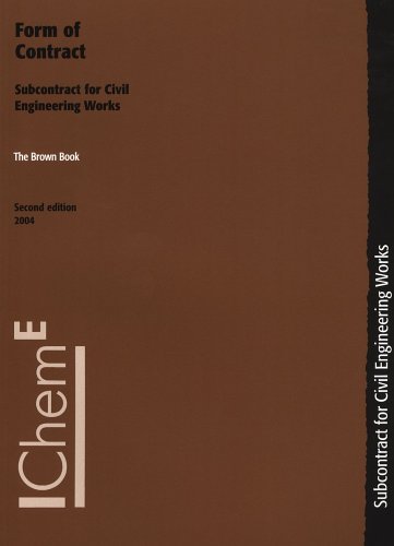 Amazon.com: The Brown Book Form of Contract: Subcontracts for Civil ...