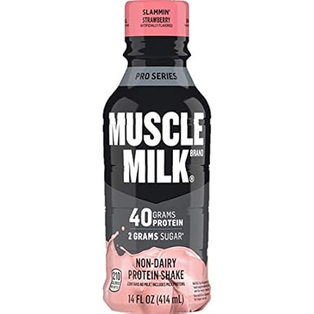 Amazon.com: Muscle Milk Pro Series Protein Shake, Slammin' Strawberry ...