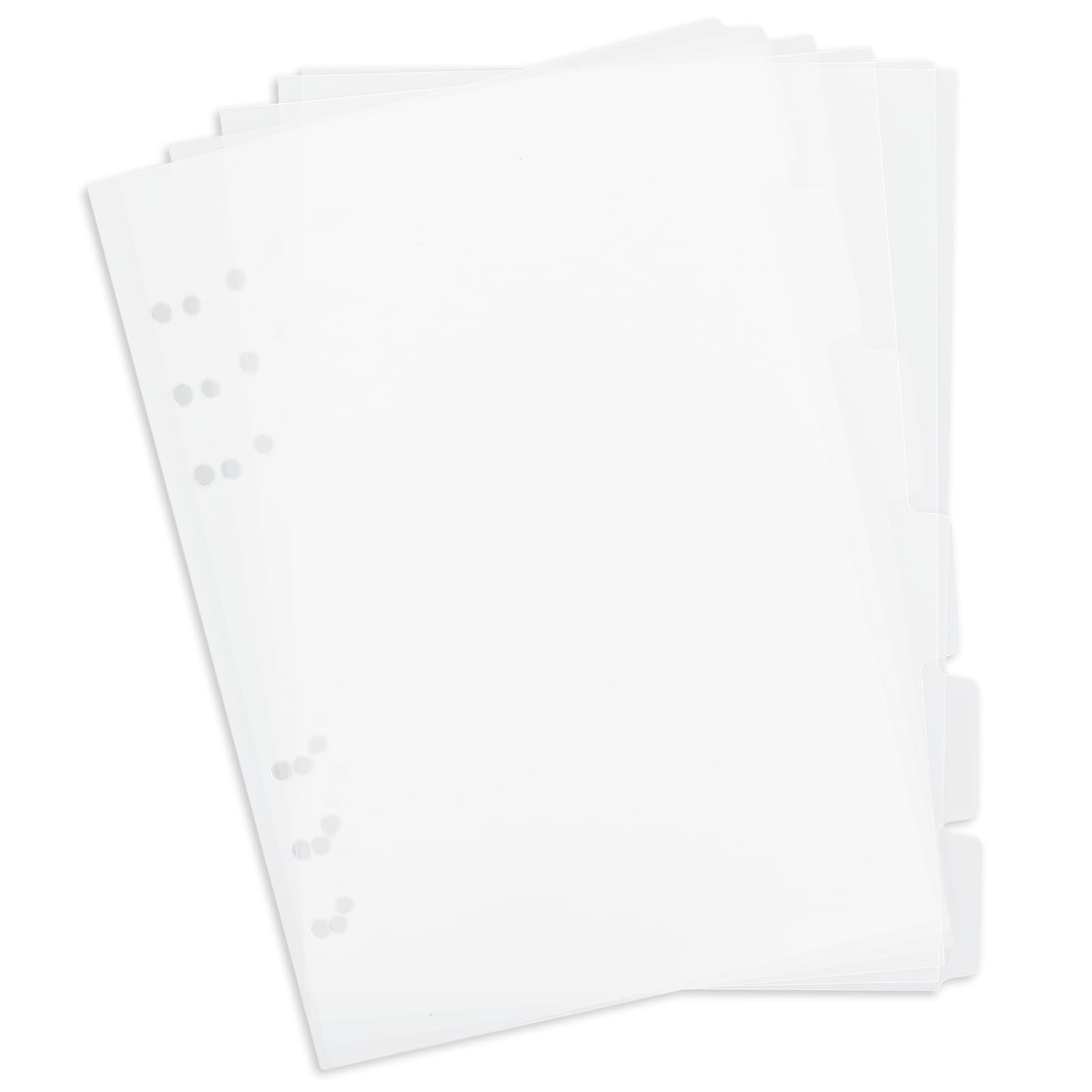 Amazon.com : 6 Ring Clear Binder Dividers, A5 Insertable Tab Dividers ...