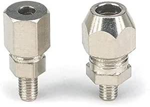 5pcs M5*0.8/M6*1.0/M8*1.0 Male Fit For Tube O/D 4mm/6mm Nickel Plated ...