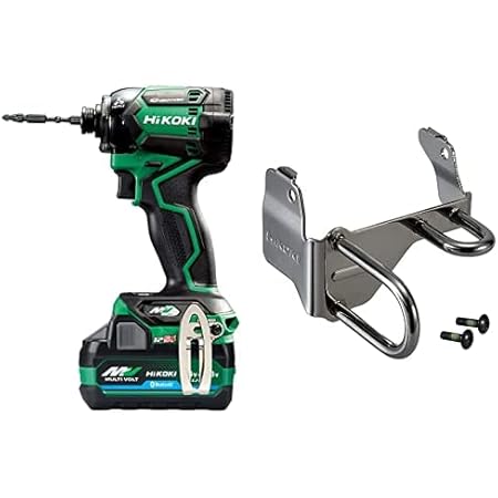 Amazon.co.jp: HiKOKI(ハイコーキ) 36Vインパクトドライバ WH36DC(2XPSZ) アグレッシブグリーン カラビナ用フックセット Bluetooth搭載蓄電池2個 ...