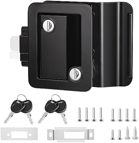 RV Door Lock Camper Travel Trailer Entry Door Lock, Zinc Alloy RV Door ...