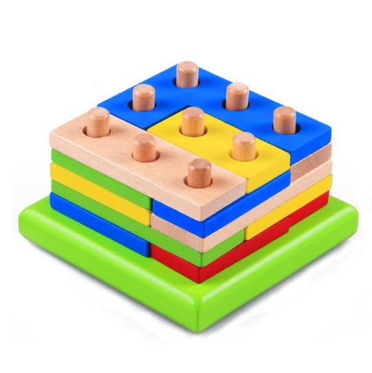 SMARTBEE Shape Tetris Puzzle (3 x 3)| Wooden Intelligence Puzzle for ...