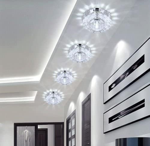 Skybook Crystal LED Downlight, 3W Recessed Ceiling Light with 5-8cm ...