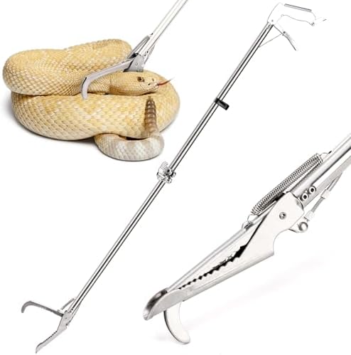 Amazon.com: Hiceeden 47" Professional Stainless Steel Snake Grabber ...