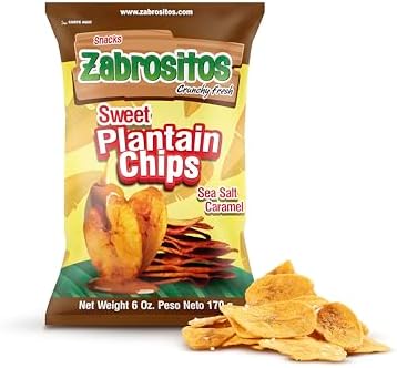 Amazon.com: Zabrositos Plantain Chips | Healthy Crunchy Daily Snack ...