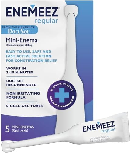Amazon.com: Enemeez Docusate Sodium Enema - Fast Acting Constipation ...