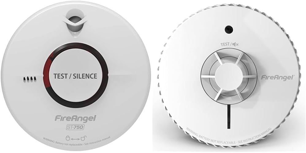 FireAngel ST-750T Thermoptek Smoke Alarm & Heat Alarm with 10 Year ...