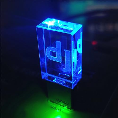 Amazon.com: Acrylic USB Flash Drive,LED Light DJ USB 2.0 Flash Drives ...