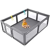 Amazon.com : Foldable Baby Playpen,Portable Indoor & Outdoor Playpen ...