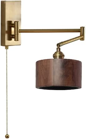 YEBDD Zipper Switch LED Wall Light Swivel Left and Right Bedroom Lights ...