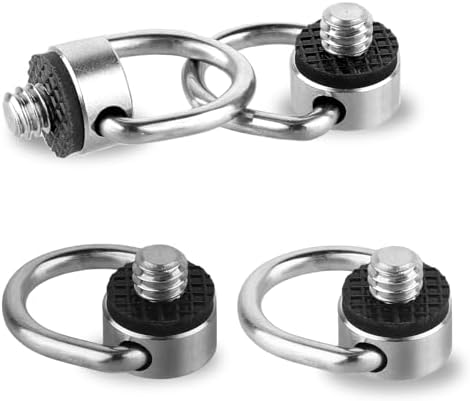Amazon.com: 4 Pcs Stainless Steel D Ring Camera Neck Strap Wrist Strap ...