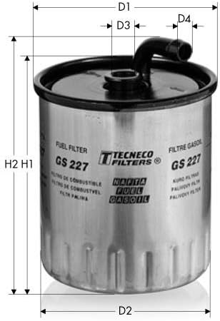 Tecneco Filtration GS227, Tecneco Filtration Fuel filter GS227 : Amazon ...