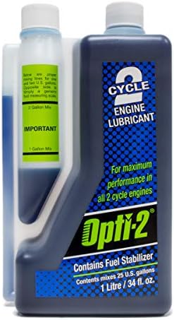Amazon.com: Opti 34oz Bottle 2 Cycle Engine Oil Mix Opti-2 Enviro ...