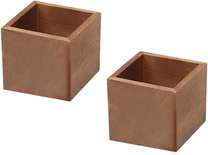 Amazon.com | 123Arts 2pcs Wooden Sugar Packet Holders, Tea Bag Holders ...