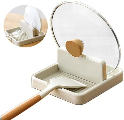Amazon.com: Spoon Rest with Pot Lid Holder for Stove Top, Utensil Rest ...