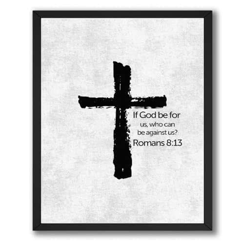 Amazon.com: InkFlow Posters Inspirational Cross Poster - Bold Minimal ...