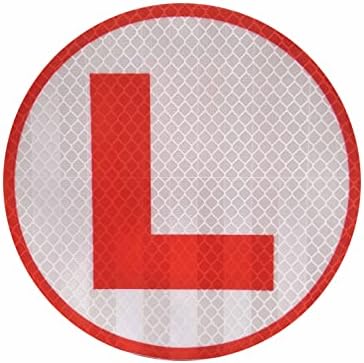 Fusion L-Shaped Board for Learning Driver Red Car Decal Self Adhesive ...