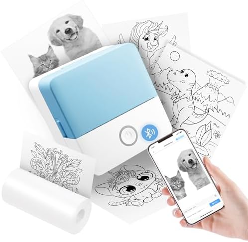 Amazon.com: Sticker Printer - Mini Thermal Printer, T02 Sticker Maker ...