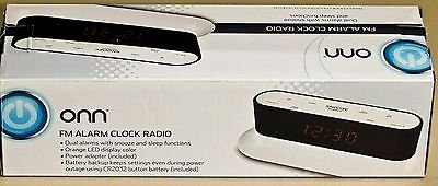 ONN Fm Clock Radio Dual Alarms w/Snooze and Sleep Functions : Amazon.in ...