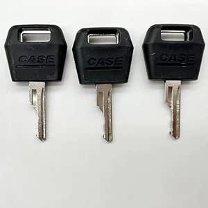 3PCS Ignition Keys Replacement Key Fits for Case IH Tractor Dozer ...