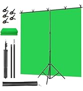 Amazon.com : Green Screen Backdrop Kit, 6.5 x 10 Ft Portable ...