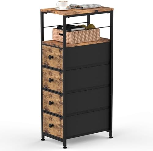 Amazon.com: Tohomeor Narrow Dresser Tall Skinny Storage Tower Vertical ...