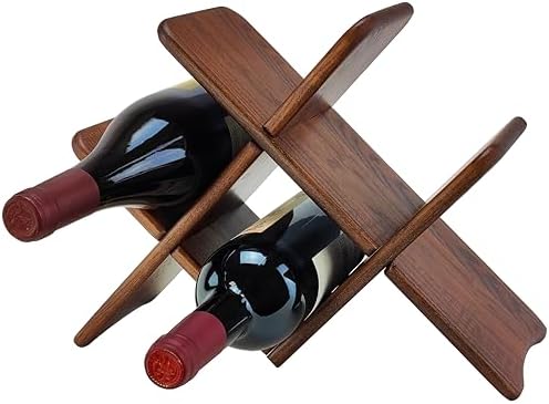 Amazon.com: Wood Wedge, Wine Rack | Wood Wine Storage Racks Countertop ...