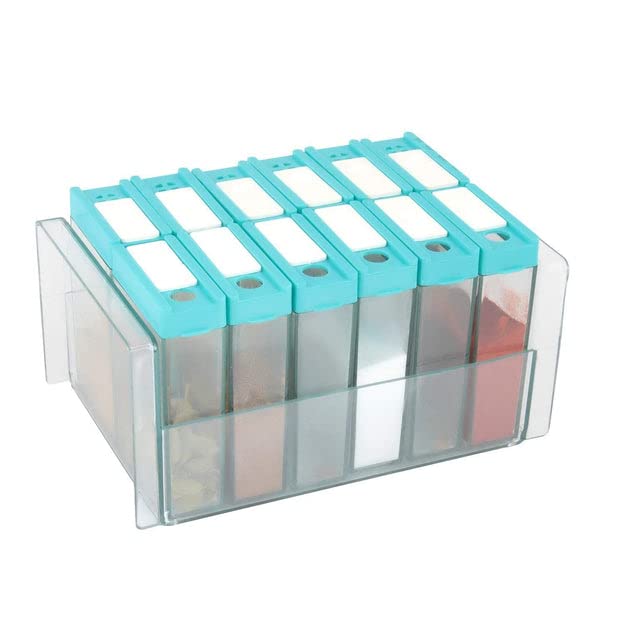 Jakarta PLASTIC SPICE JARS DISPENSER MASALA RACK EASY FLOW STORAGE ...