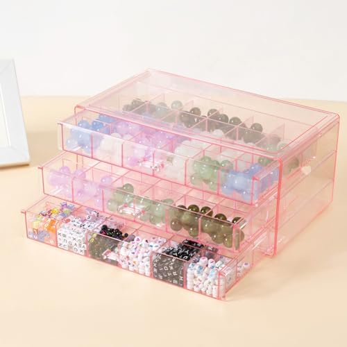 Amazon.com: MIOINEY Compartment Storage Box 72 Grids Acrylic Organizer ...