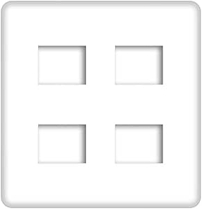 Amazon.co.jp: CASEMAKER パナソニック 【コスモシリーズワイド21】【2連4コ用 (2コ＋2コ用) WTF7004W】 コンセントプレート スイッチプレート カラー ...