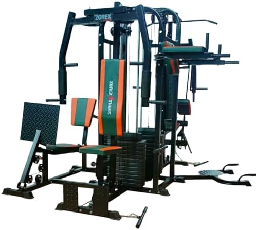 Zorex Fitness 6 Station Home Gym with 3 Weight Stack All in One Gym ...