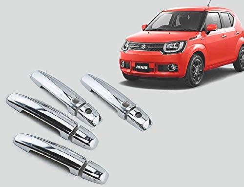 SDR Car Chrome Plated Door Handle Latch Cover for Maruti ignis (Set of ...