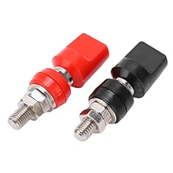 2Pcs Battery Terminal M8 Stud Remote Battery Binding Post with 4mm Plug ...
