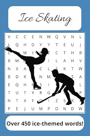 Ice Skating Word Search Puzzle Book: Word Searches with easy to read ...
