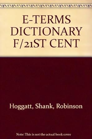 E Terms Booklet Dictionary For C21 Computer Applications Keyboarding