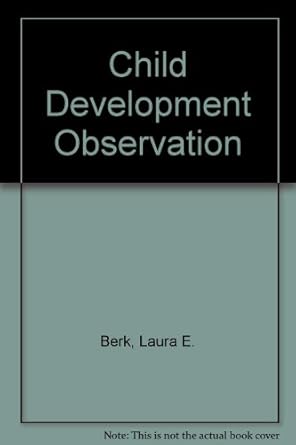Buy Child Development Observation Book Online at Low Prices in India ...