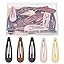 30pcs Color Hair Clips 2 Inch Snap Hair Clips Non-Slip Metal Hair Clip ...
