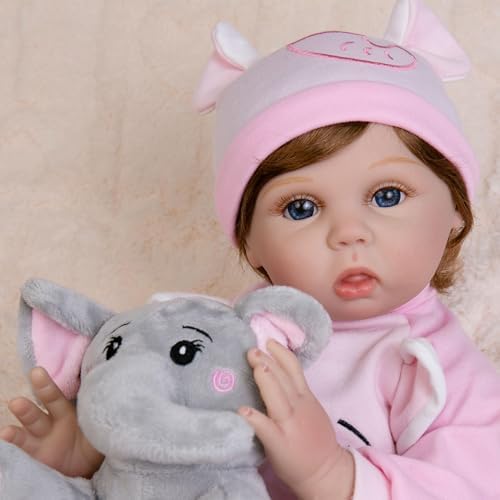 Lifelike Reborn Baby Dolls, 22-Inch Real Life Baby Dolls Soft Cloth ...