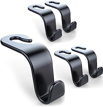 URAQT Auto Hooks, 4 pack Car Storage Hooks Back Seat Headrest Hanger ...
