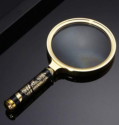 Amazon.com: Magnifying Glass 6X + 8X Magnification Magnifier Handheld ...