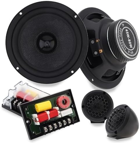 Amazon.com: 6.5Inch 2 Way Component Car Speaker Set with Silk Dome ...