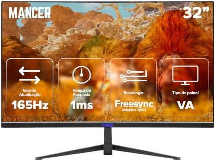 Monitor Gamer Mancer Valak UZ2 | 32 Polegadas | Full HD | Curvo | 1ms ...