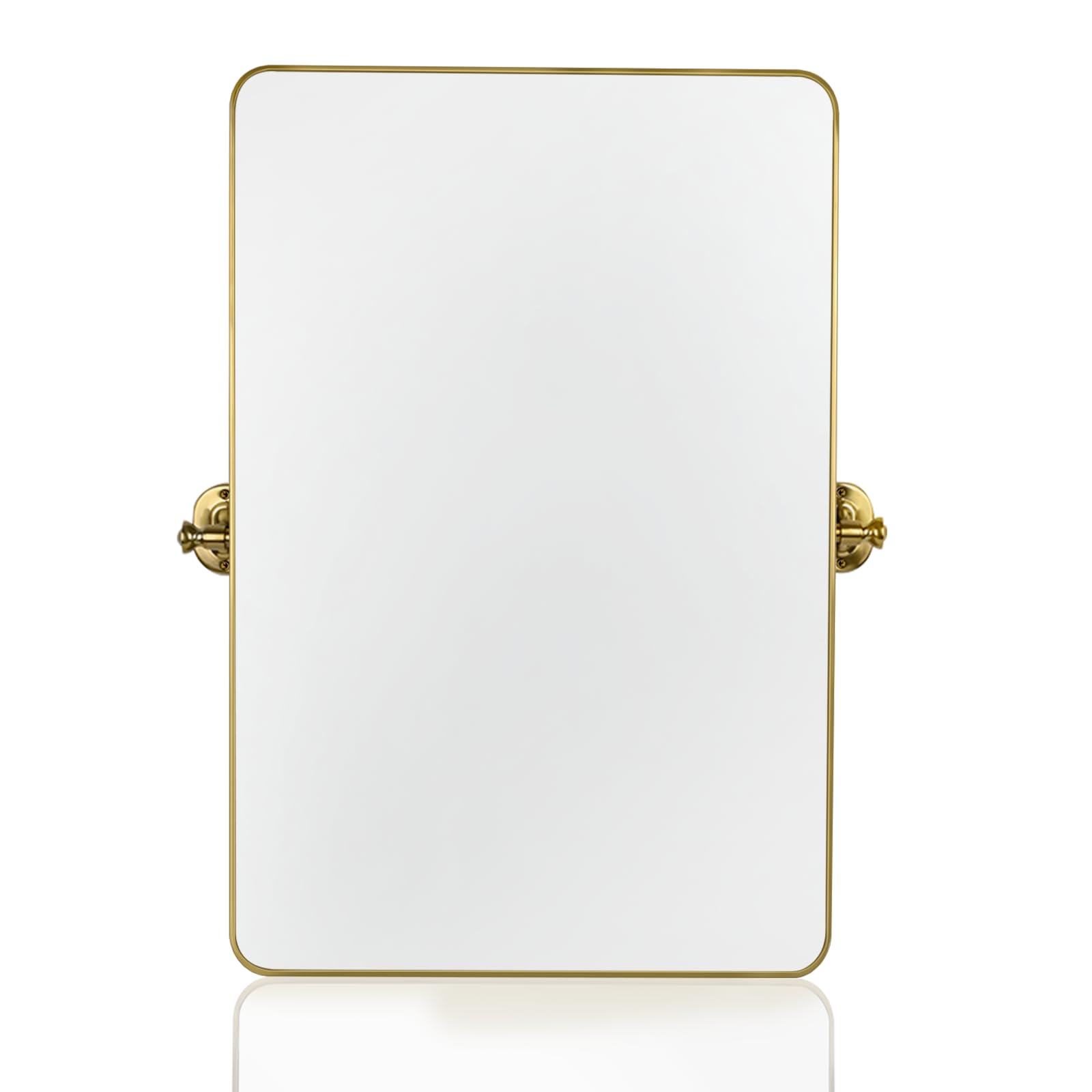 Amazon.com: bolrok 24"×36" Gold Pivot Bathroom Mirror for Wall Tilt ...