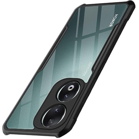 COBERTA Back Cover for Honor 90 Back Cover Case - Black Transparent ...